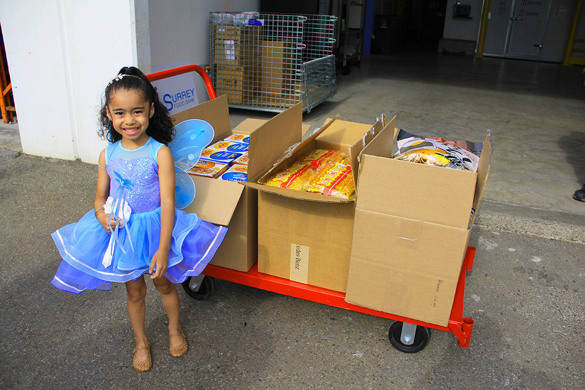 Four-year-old raises money, food for Surrey Food Bank | Agassiz ...
